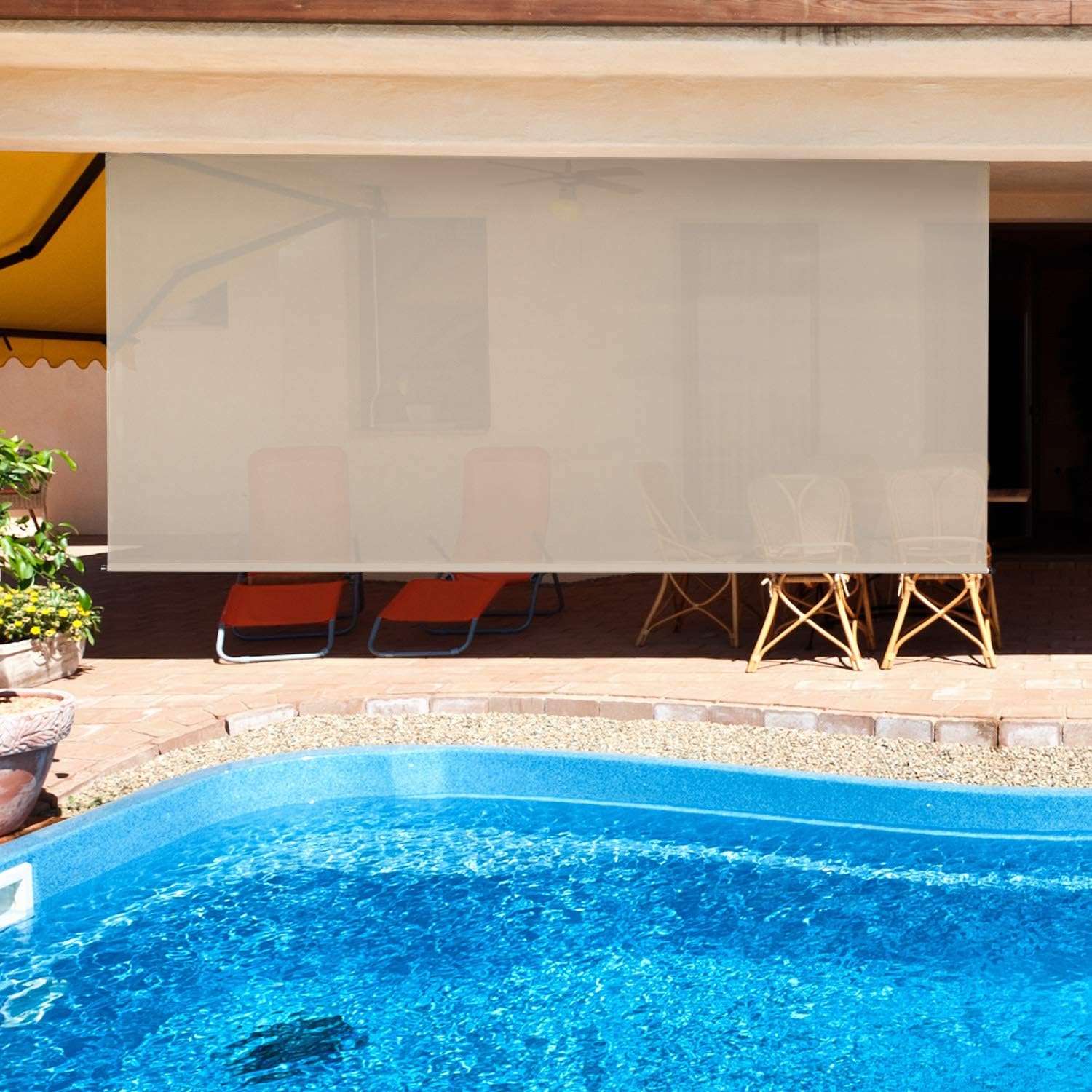 8 Stunning Designs Of Motorized Shades For Outdoor Patio